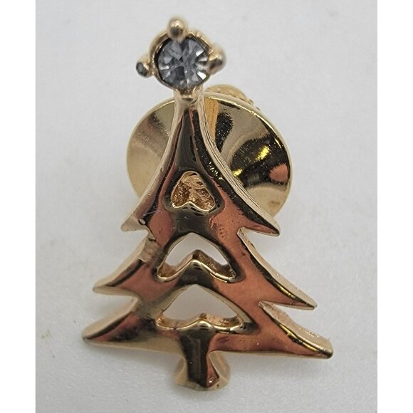 Avon | Jewelry | Vintage Avon Christmas Tree Pin Brooch Gold Tone ...